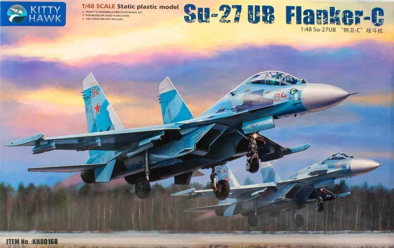 Kitty Hawk 80168 Su-27 UB Flanker-C 1/48 Model Kit – A-Z Toy Hobby
