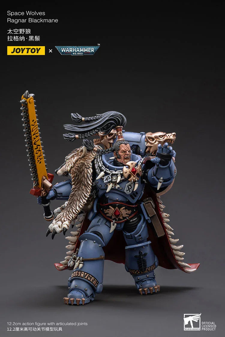 Joy Toy Warhammer Space Wolves Ragnar Blackmane 1/18 Action Figure - A ...