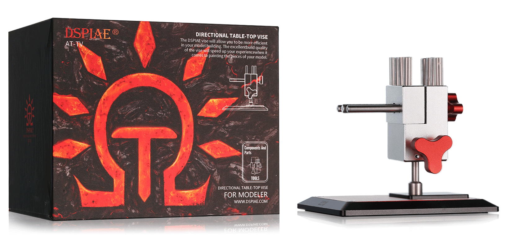 DSPIAE Precision Stainless Steel Clamp Vise AT-TVA&B - A-Z Toy Hobby