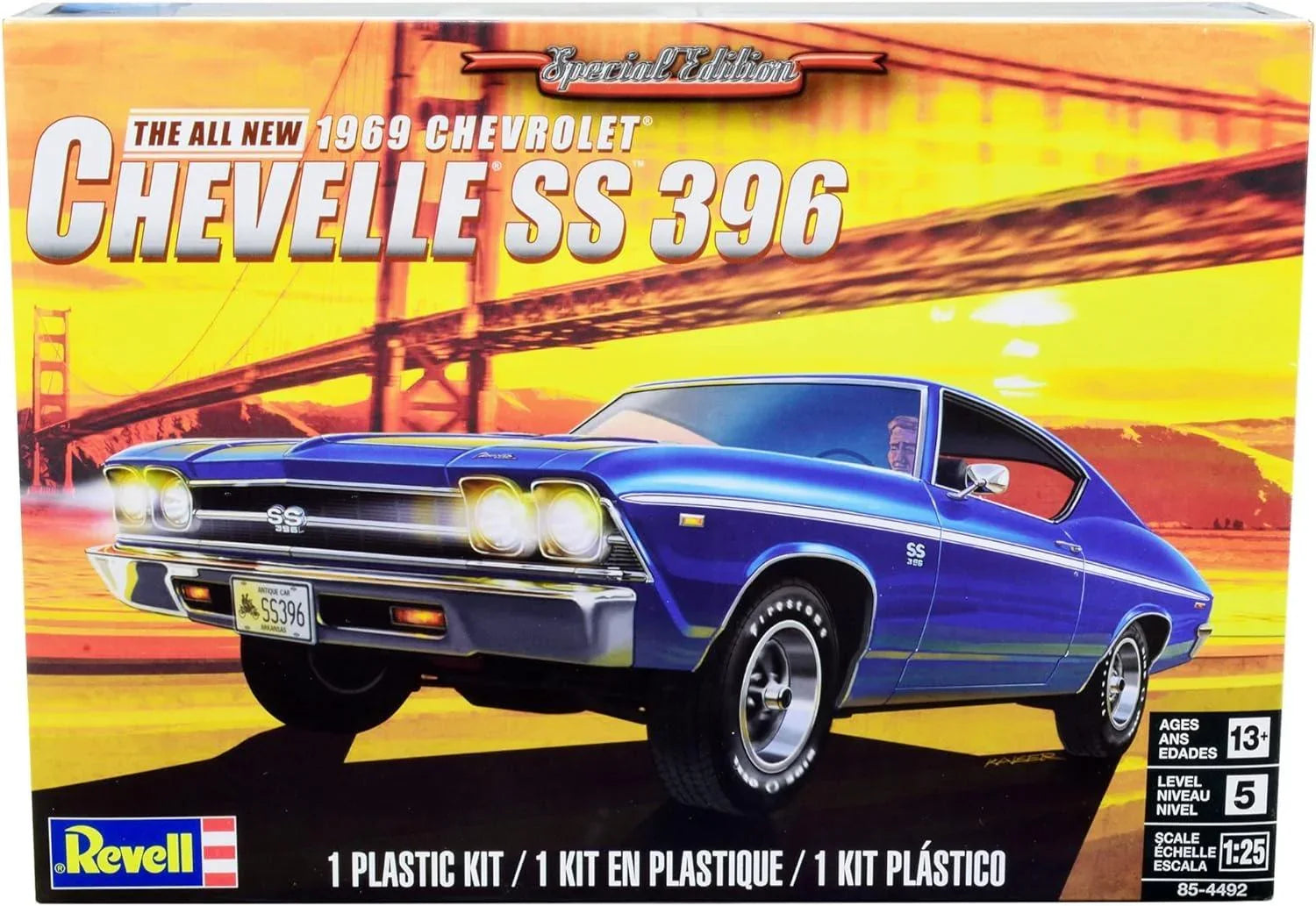 Revell 1969 Chevrolet Chevelle SS 396 1/25 Model Kit - A-Z Toy Hobby
