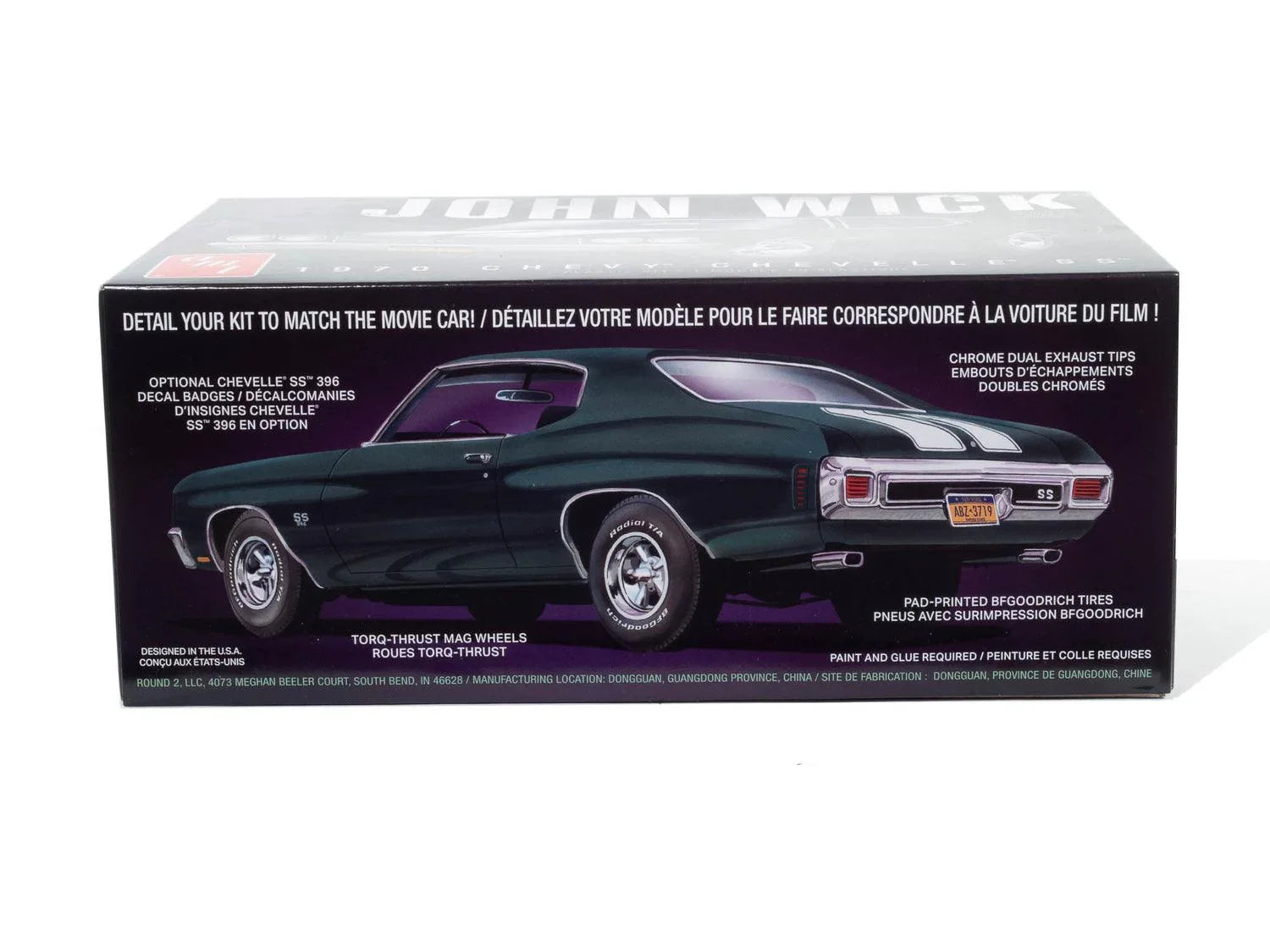 AMT 1970 Chevy Chevelle John Wick 1/25 Model Kit - A-Z Toy Hobby
