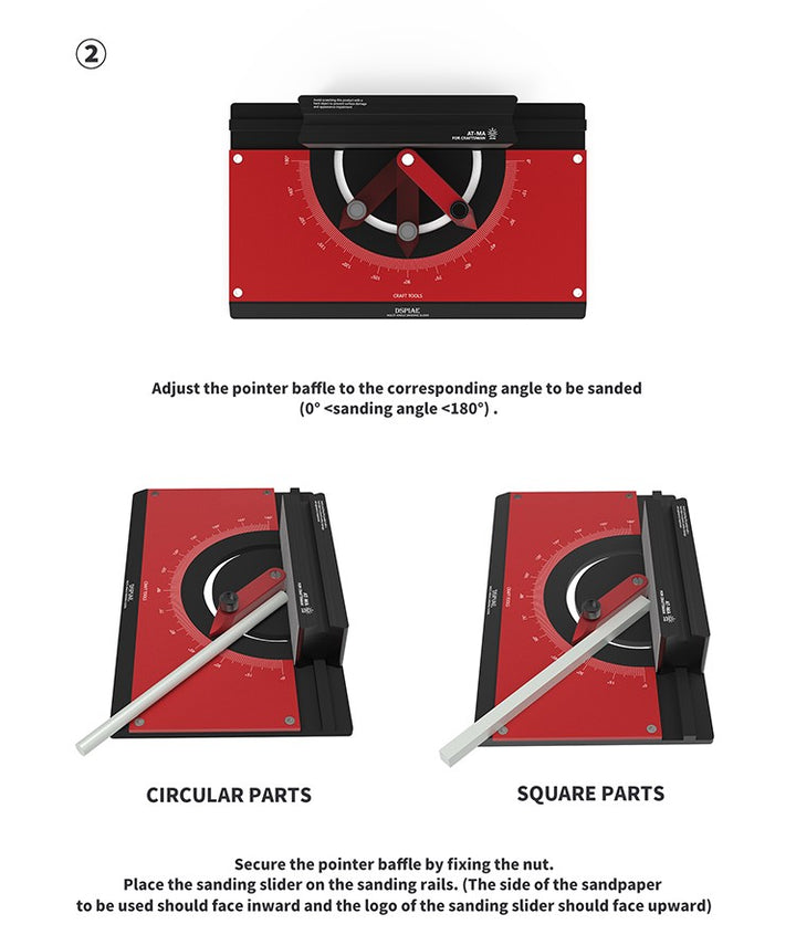 DSPIAE Multi Angle Sanding Slider AT-MA - A-Z Toy Hobby