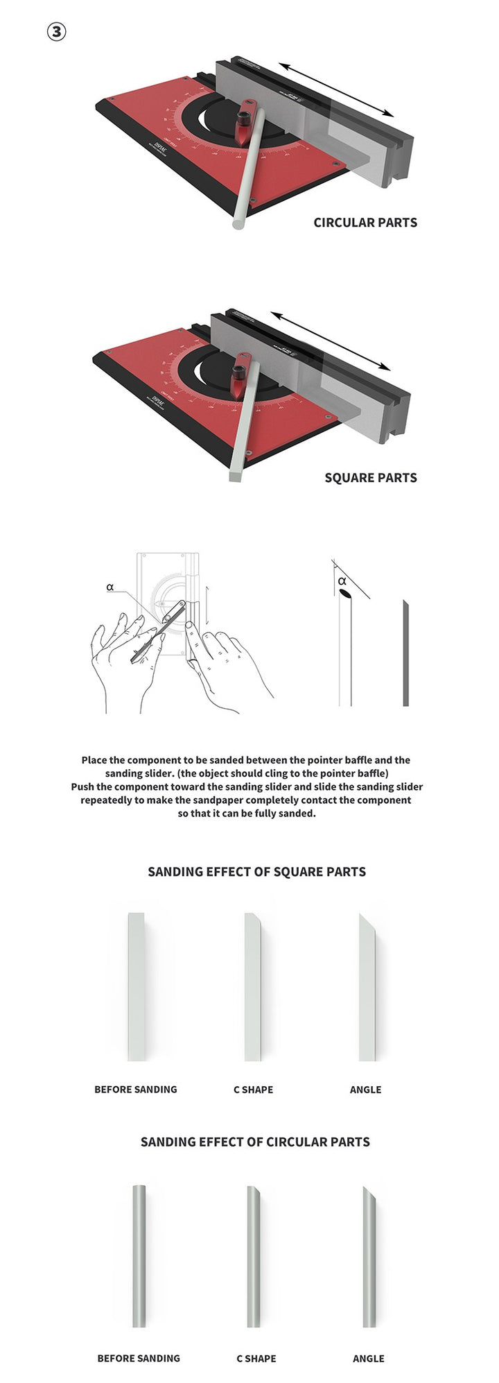 DSPIAE Multi Angle Sanding Slider AT-MA - A-Z Toy Hobby