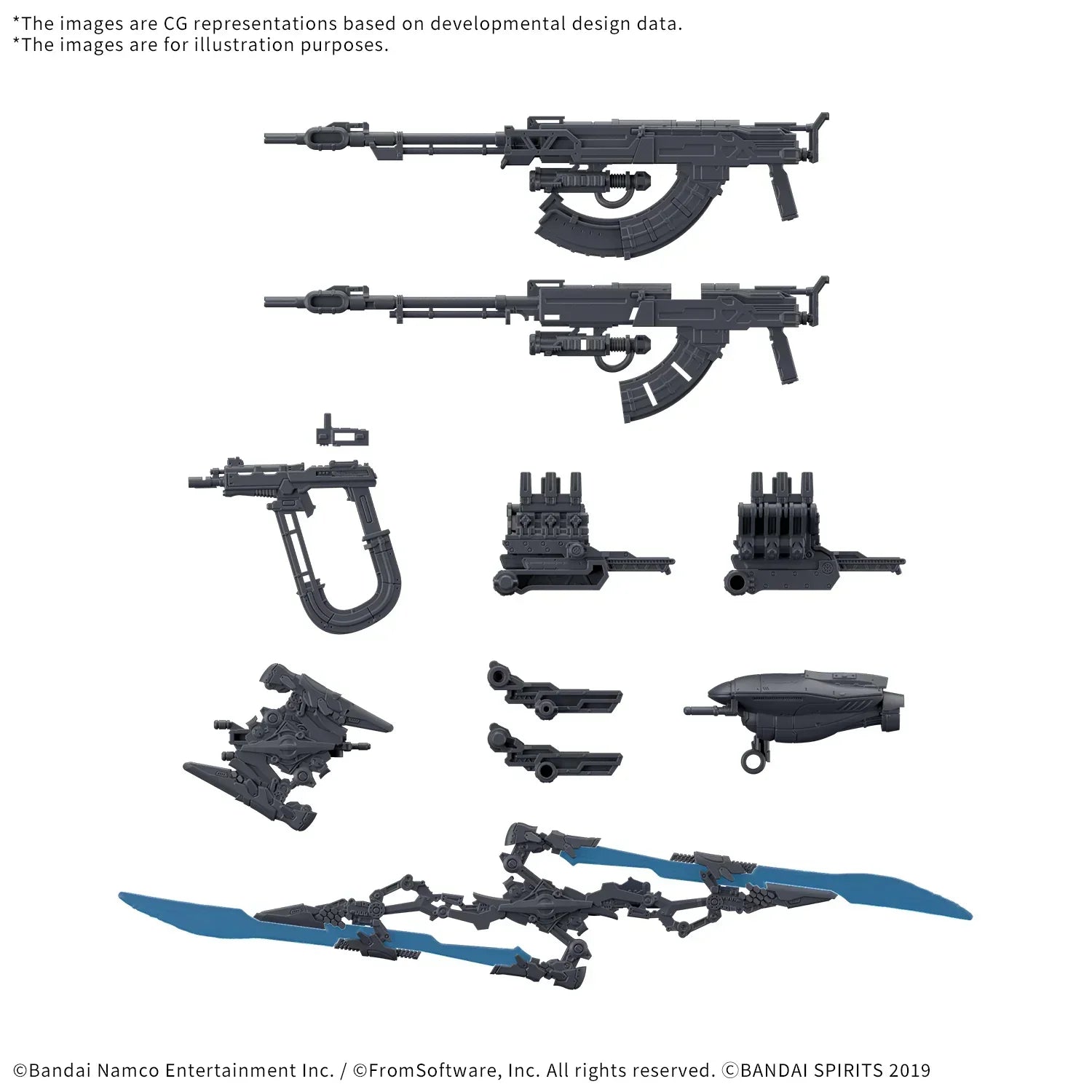 Bandai Armored Core Ⅵ Weapon Option Parts Set 06 30MM 1/144 – A-Z Toy Hobby