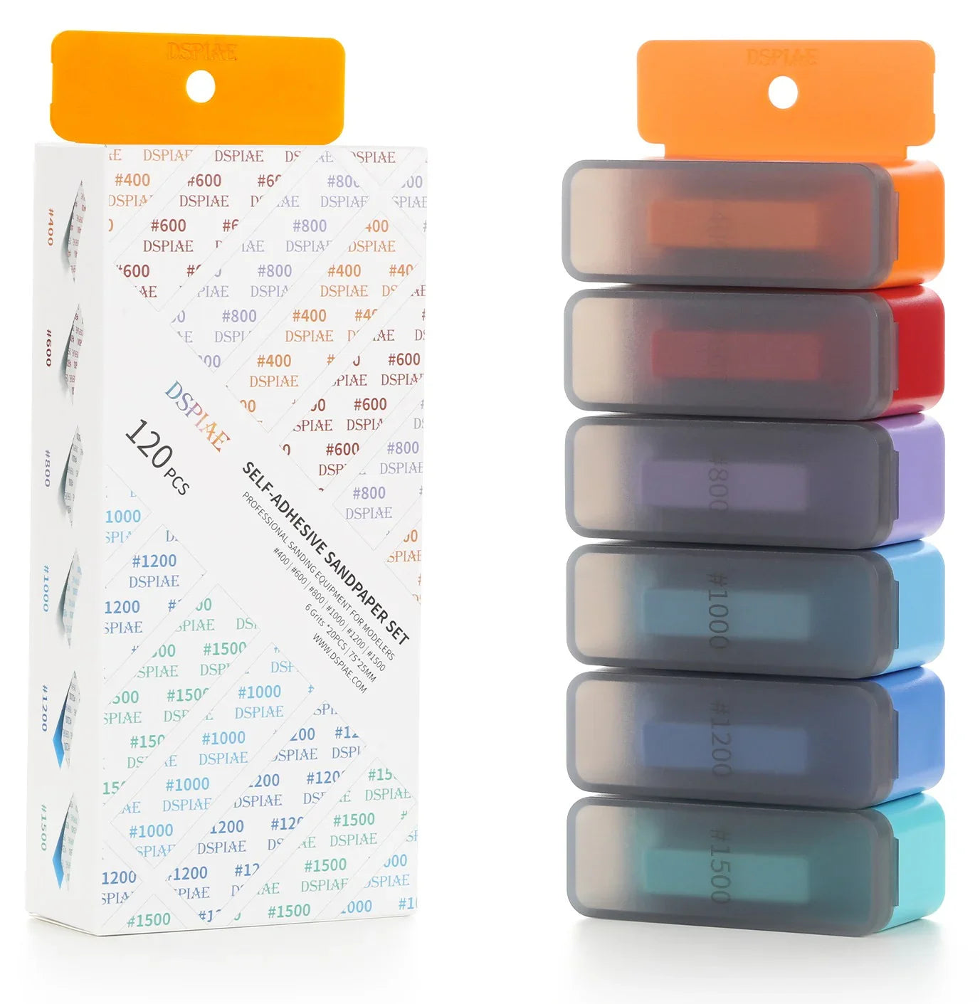 DSPIAE Composite Adhesive Sand Paper Set (400, 600, 800, 1000, 1200 ...