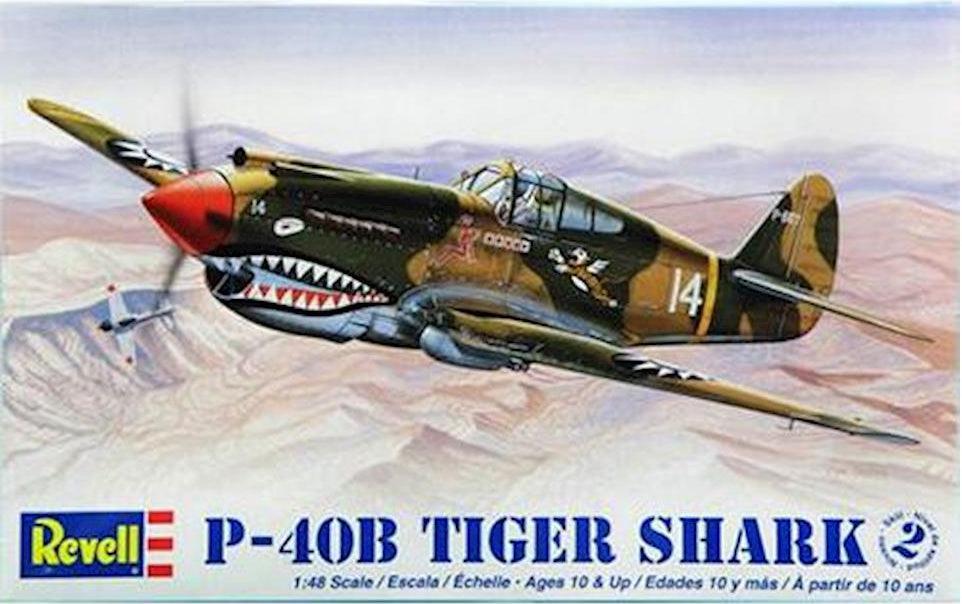 Revell P-40B Tiger Shark 1/48 Model Kit - A-Z Toy Hobby